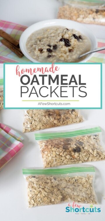 Homemade Oatmeal Packets - A Few Shortcuts