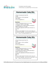 Homemade Cake Mix Recipe: Yellow & Chocolate - A Few Shortcuts