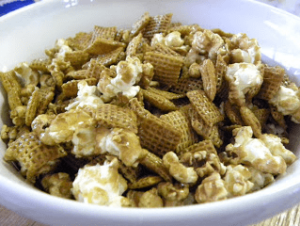 Caramel Corn Chex Mix - A Few Shortcuts