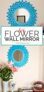 DIY Flower Wall Mirror - Made with Plastic Spoons!!! - A Few Shortcuts