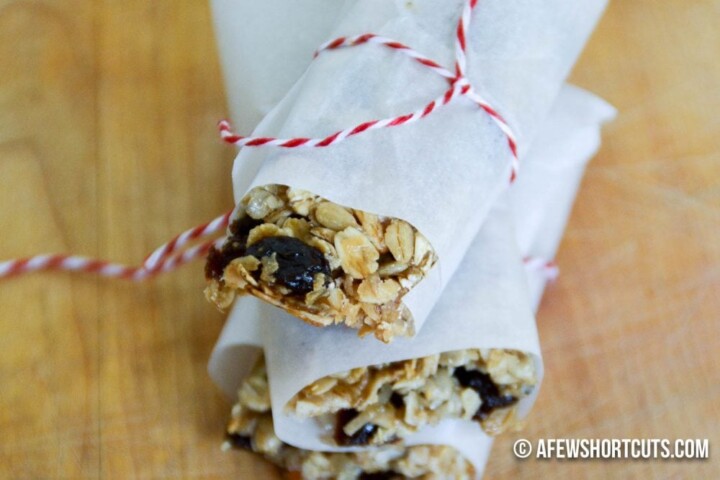 All Natural Homemade Granola Bars - A Few Shortcuts