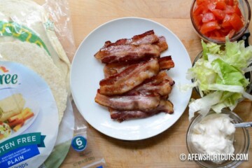 Mini BLT Wraps Recipe - Easy Lunch or Appetizer - A Few Shortcuts