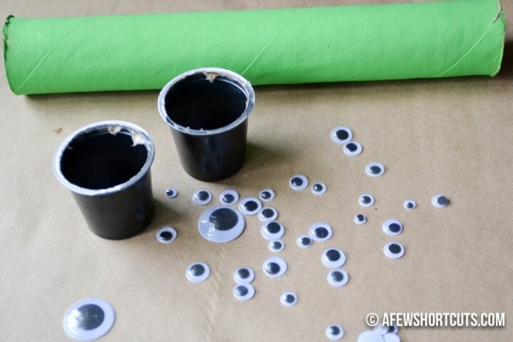 DIY Monster Treat Tubes - Halloween Party Favor - A Few Shortcuts