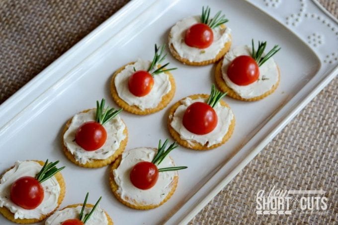 Simple Tomato Rosemary Canapés - A Few Shortcuts