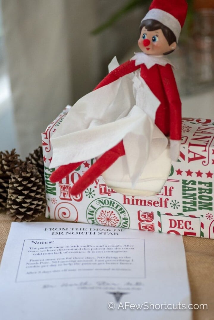 Elf on The Shelf Printable Doctor's Note - A Few Shortcuts