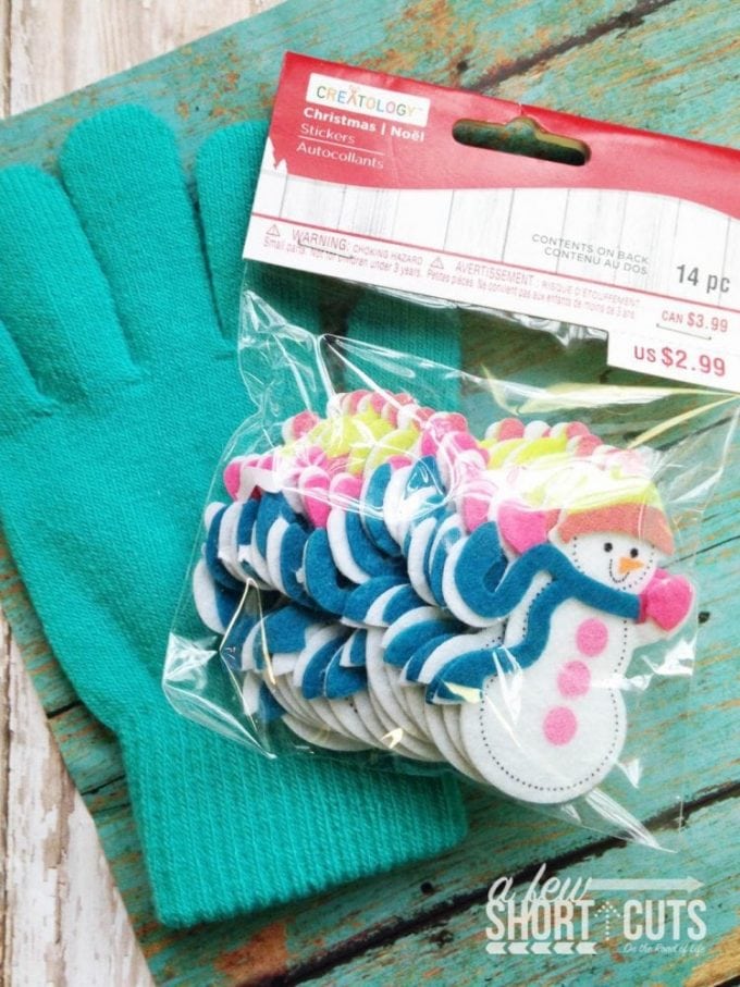 DIY 5 Little Snowmen Finger Play Gloves - A Few Shortcuts