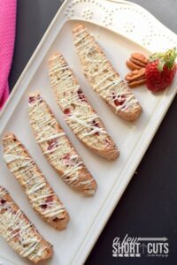 Strawberry Pecan Biscotti Recipe - A Few Shortcuts