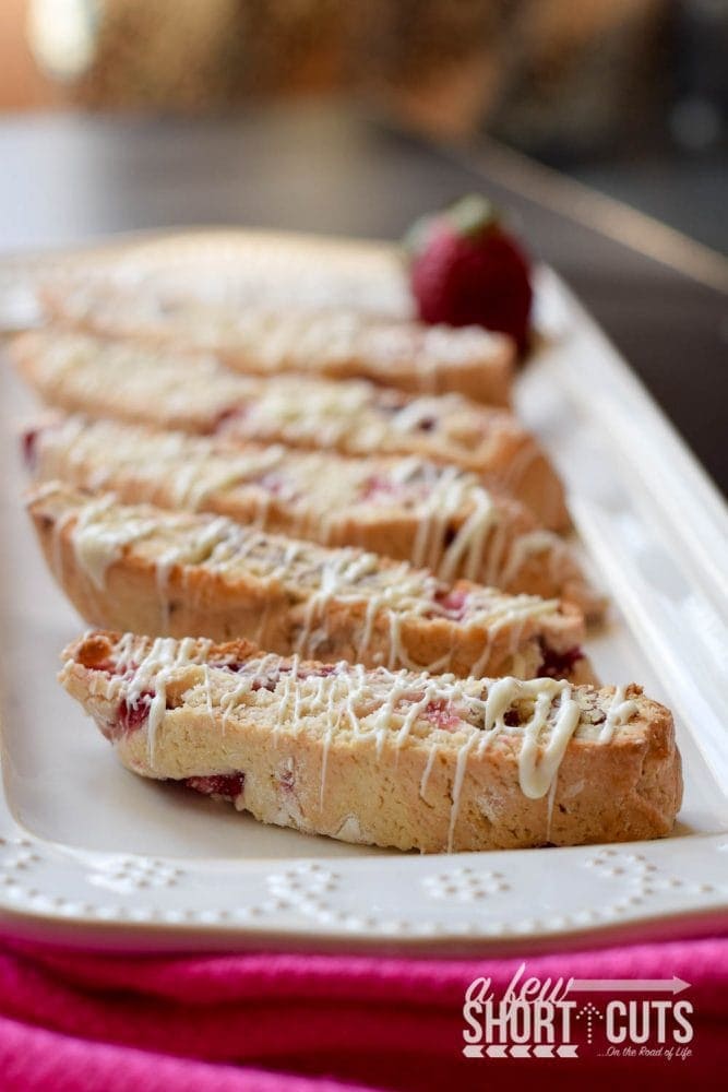 Strawberry Pecan Biscotti Recipe - A Few Shortcuts