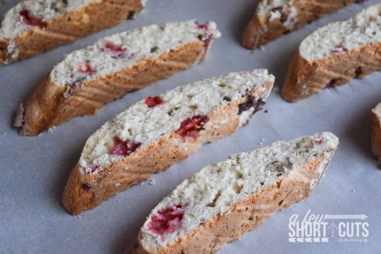 Strawberry Pecan Biscotti Recipe - A Few Shortcuts