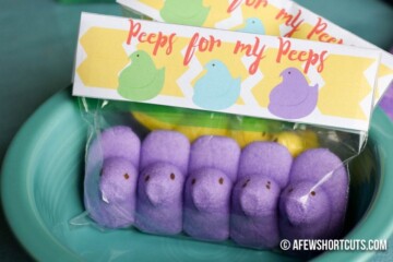 Easter Peeps Treat Bag Topper Printable - A Few Shortcuts