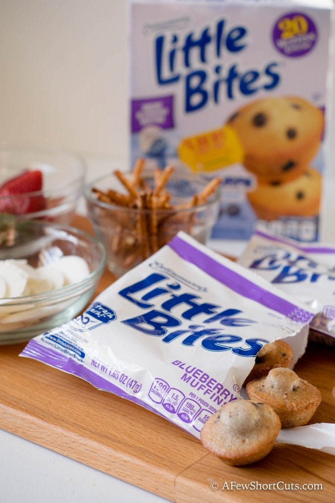 Bite Sized Smurf Hut Snacks - A Few Shortcuts