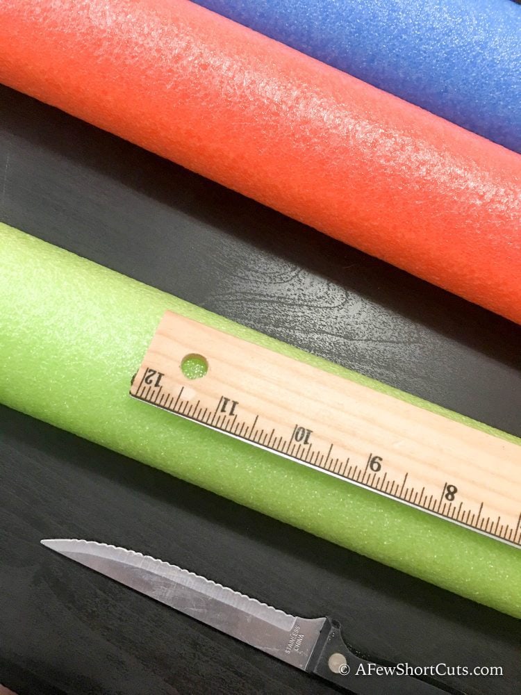 DIY Pool Noodle Fraction Manipulatives - A Few Shortcuts