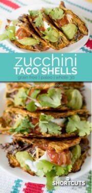 Zucchini Taco Shells - A Few Shortcuts