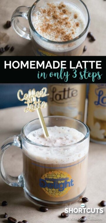 Delicious Homemade Latte In Only 3 Steps - A Few Shortcuts