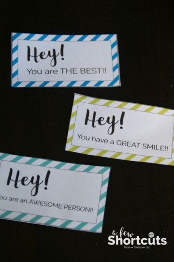 Printable Smile Cards to Pay it Forward - A Few Shortcuts
