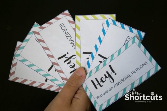 Printable Smile Cards to Pay it Forward - A Few Shortcuts