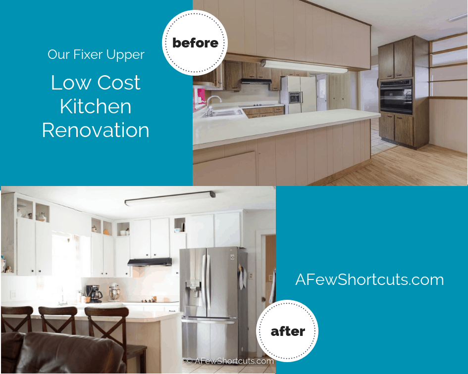 Low Cost Kitchen Renovation - Our Fixer Upper - A Few Shortcuts