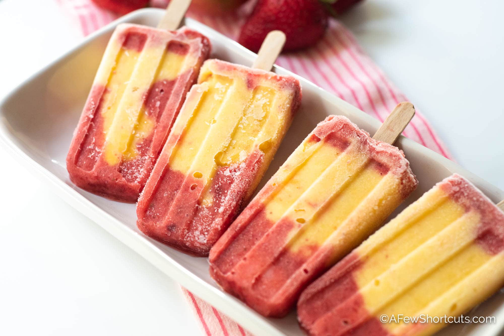 Strawberry Mango Popsicles Recipe - A Few Shortcuts