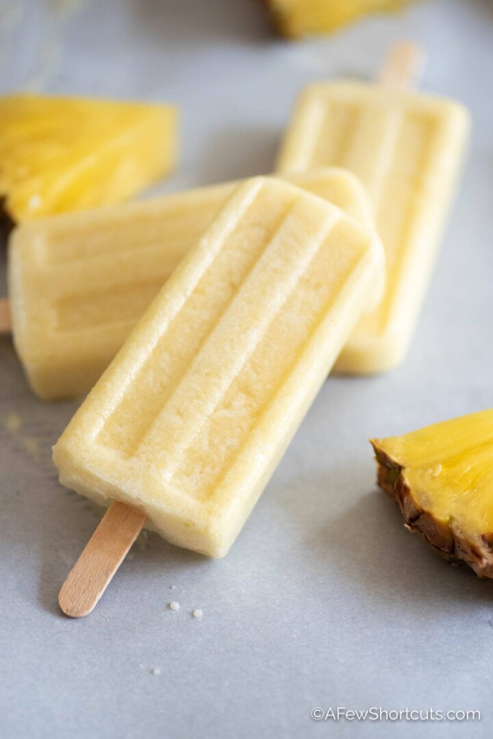 Dole Whip Popsicles Recipe - 2 Ingredients - A Few Shortcuts