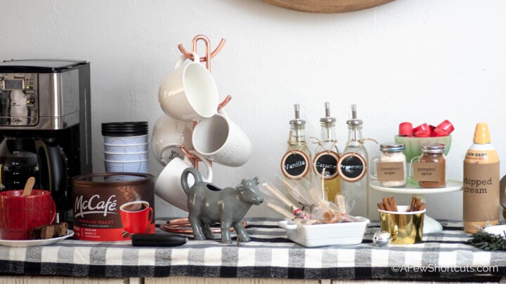 How to Setup a DIY Coffee Bar - Holidays At Home - A Few Shortcuts
