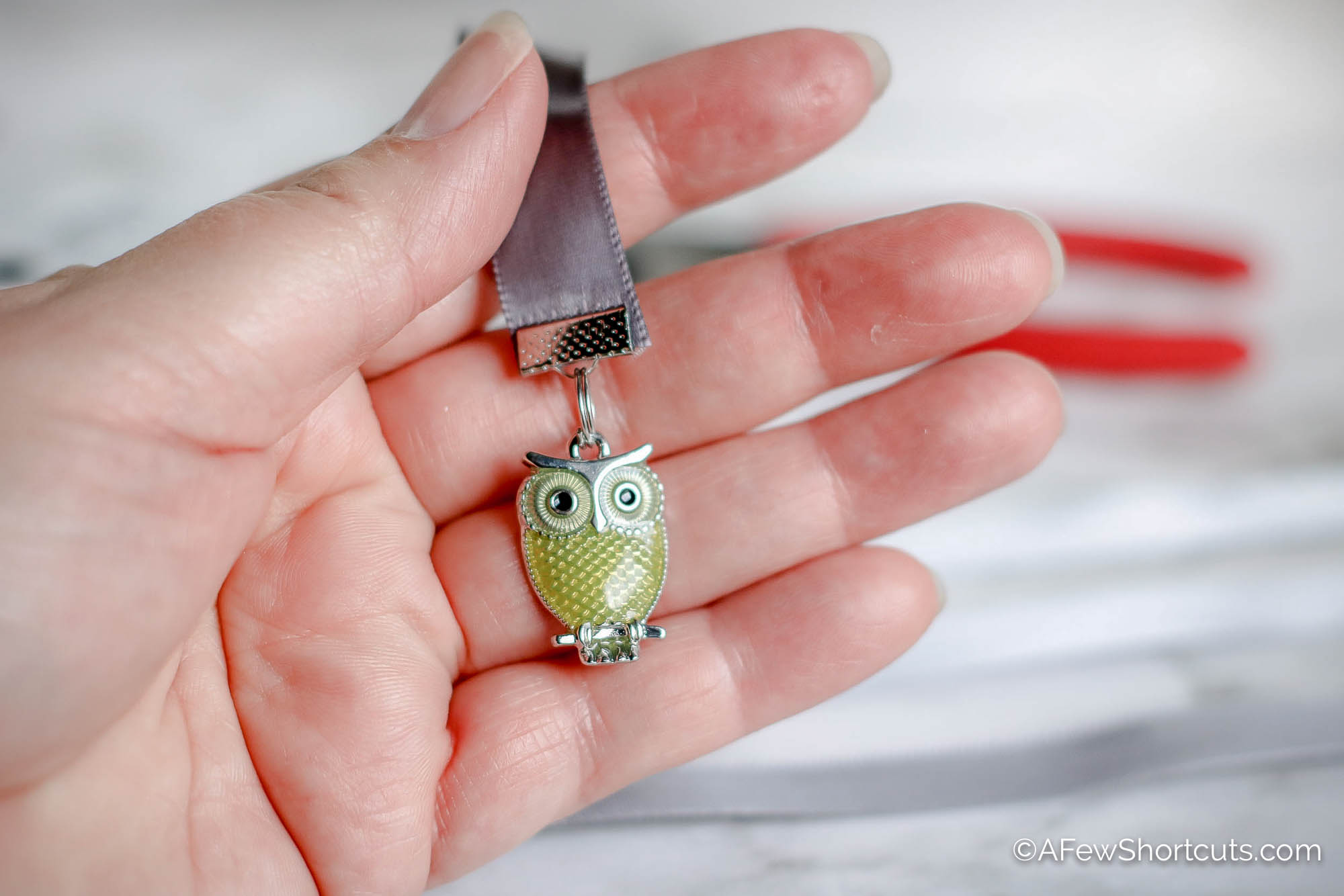 DIY Ribbon Bookmarks with Charms - A Few Shortcuts