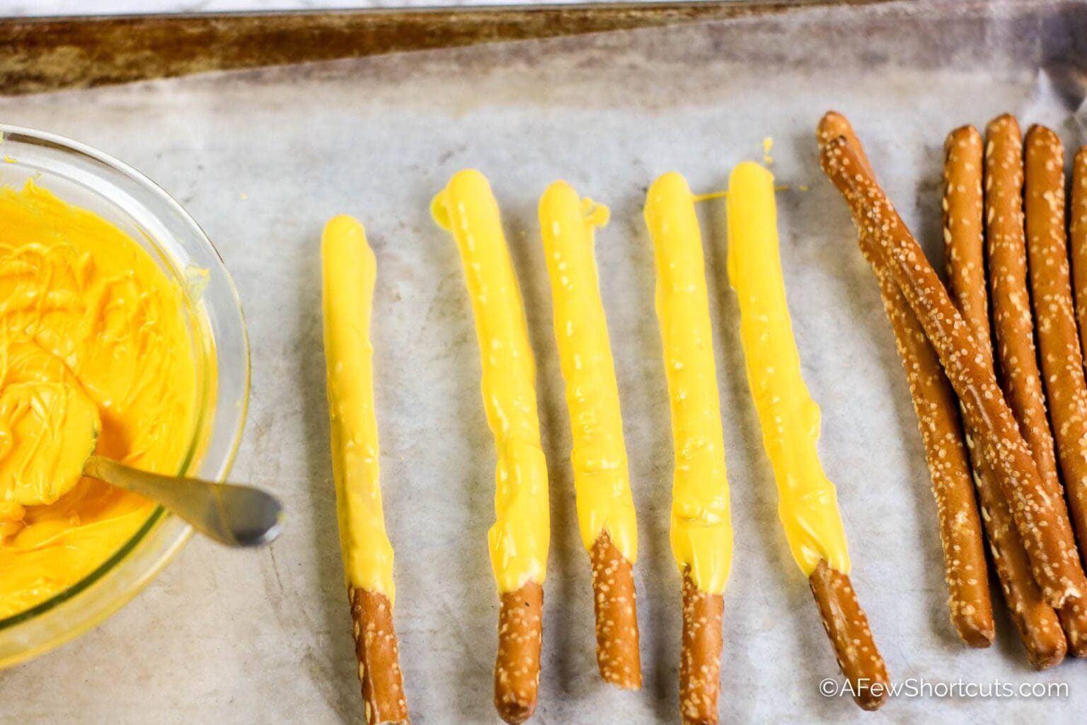 The Lorax Truffula Tree Pretzel Snacks Recipe - A Few Shortcuts