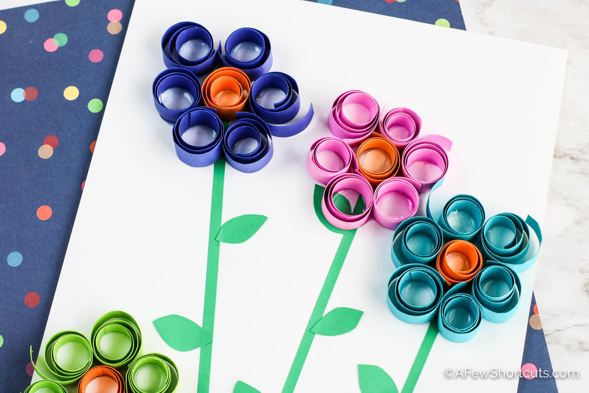 Curled Paper Spring Flowers Kids Craft LaptrinhX News