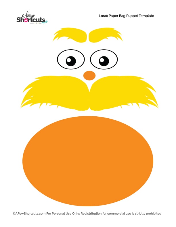 Printable Lorax Template Printable Templates