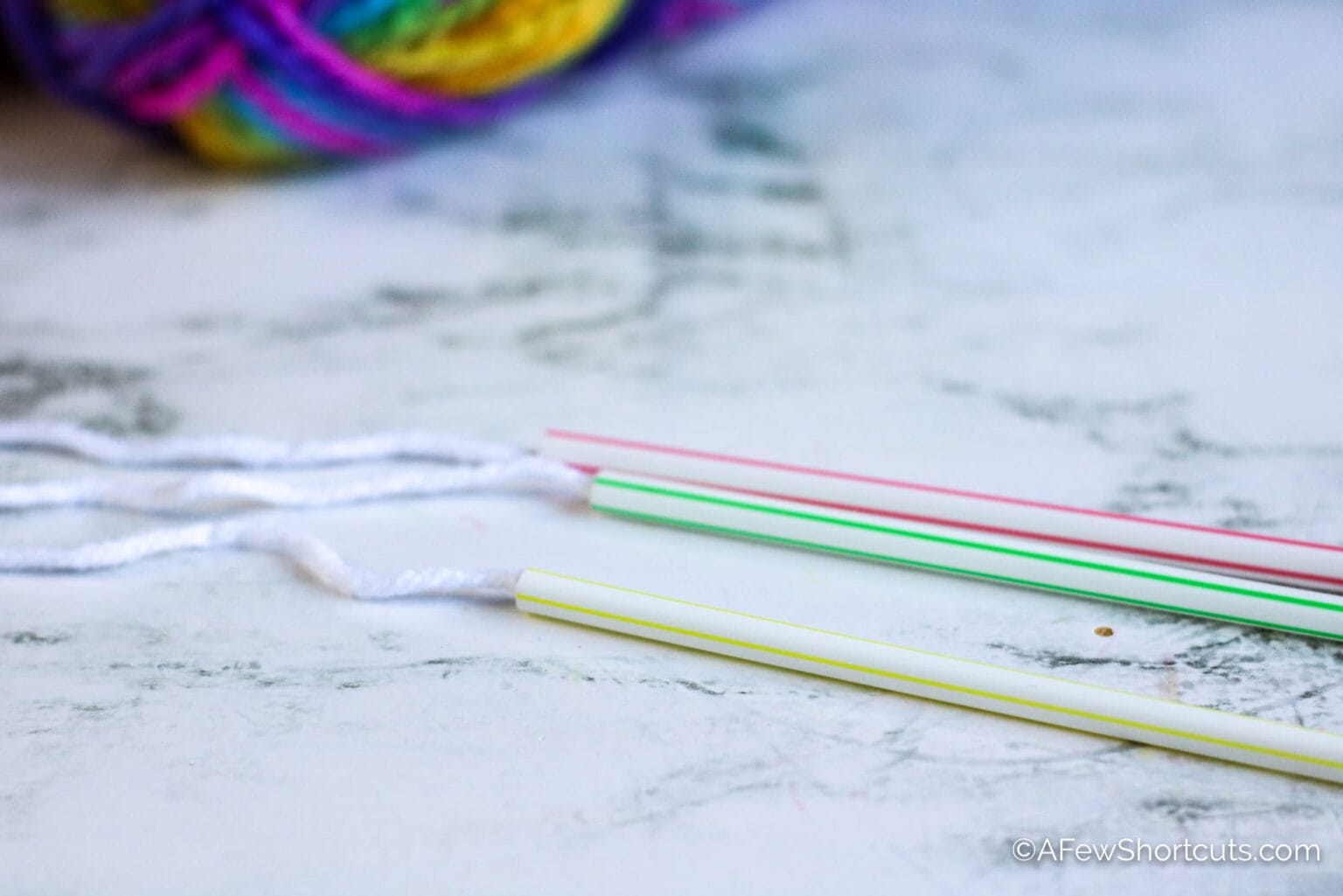 Straw Weaving Bracelets - Fun Kids Craft - A Few Shortcuts