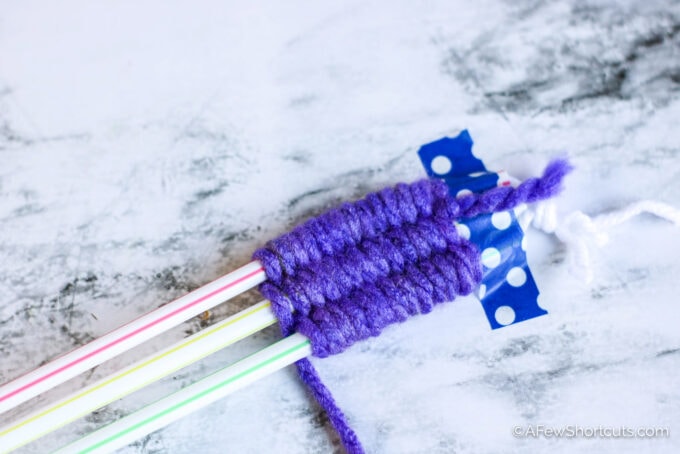 Straw Weaving Bracelets - Fun Kids Craft - A Few Shortcuts