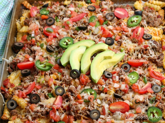 Loaded Nacho Fries Recipe (Better than Taco Bell) - A Few Shortcuts