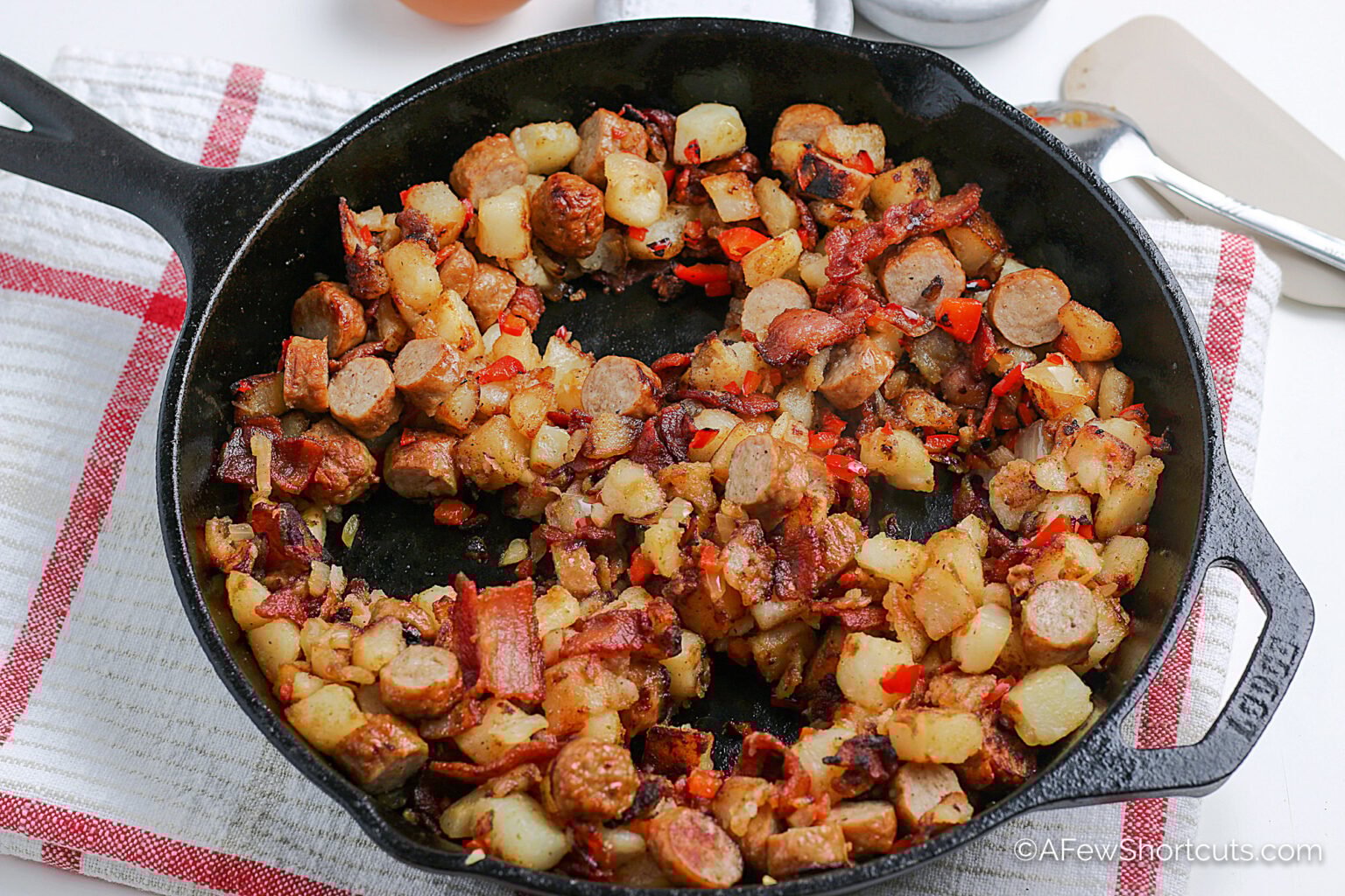 Simple Loaded Breakfast Skillet Recipe - A Few Shortcuts