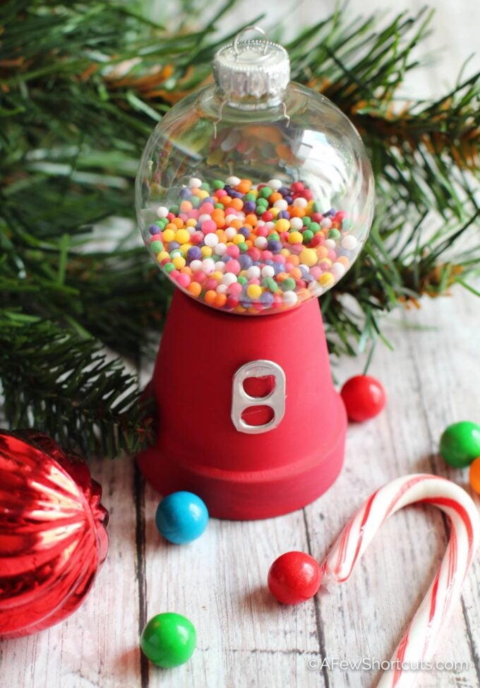 Gumball Machine Christmas Ornament Kids Craft - A Few Shortcuts
