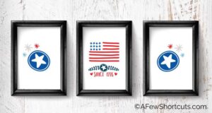 FREE Printable Patriotic Wall Art - A Few Shortcuts
